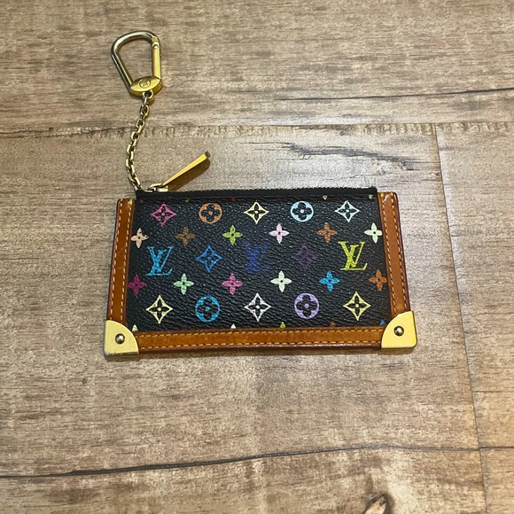 Louis Vuitton | Accessories | Y2k Lv X Murakami Black Multicolor Key ...